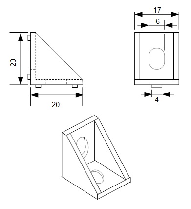 Triangle Bracket Set - 2020 Slot 6 [TRS-2020-S6-M5X8] - S$2.00 : Buy ...